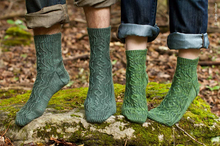 Footsie "His and Hers" Socks - SweetGeorgia Yarns