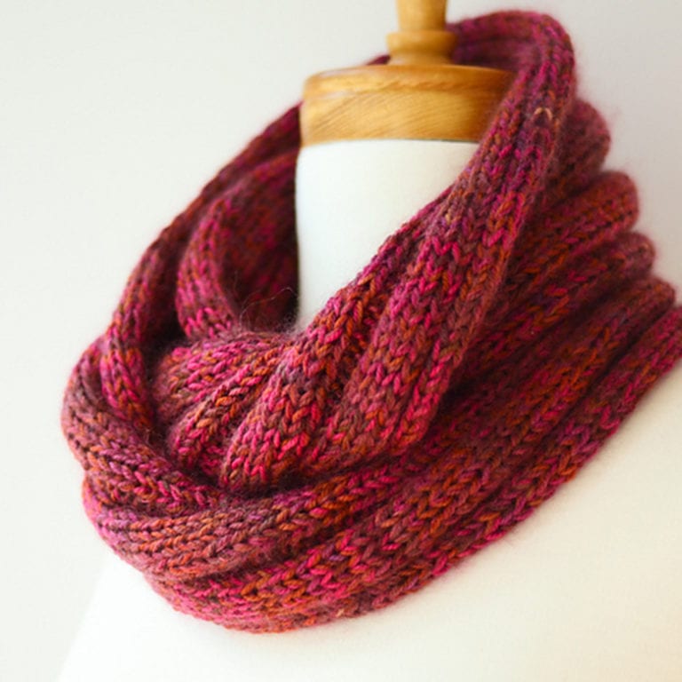 Five by Five Cowl for Year of the Dragon 2024 - SweetGeorgia Yarns