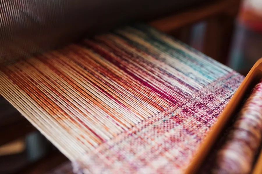 Handwoven Secret Stash Scarf and Knitting Injuries - SweetGeorgia Yarns