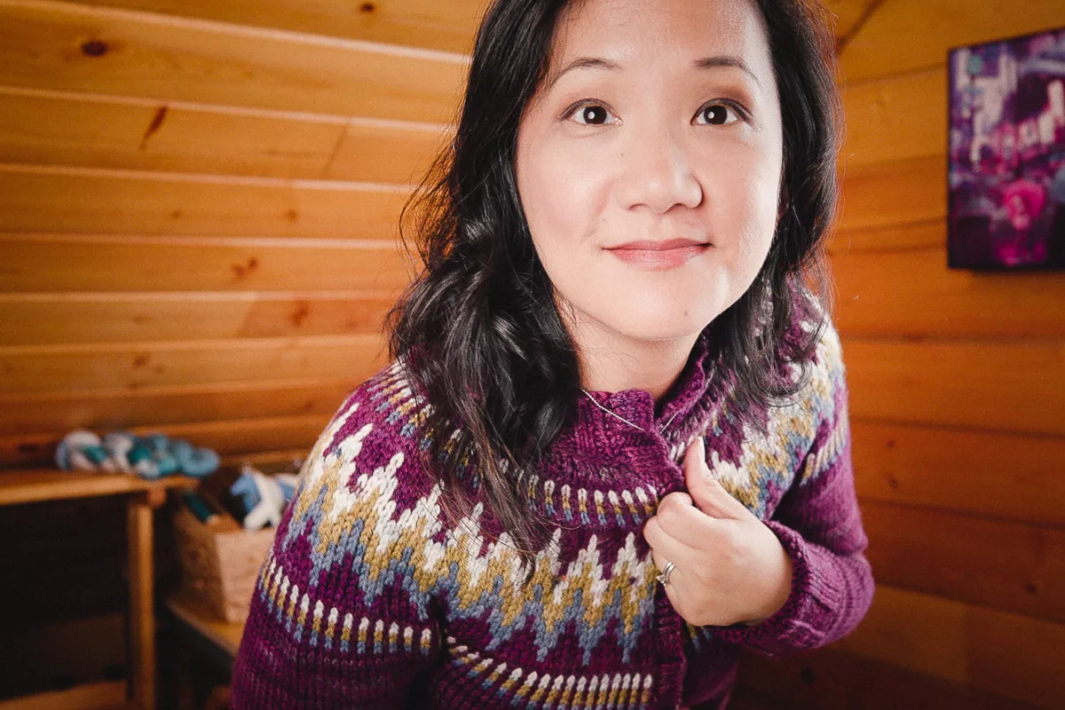 The Throwback Cardigan - SweetGeorgia Yarns | Today's Vlog Episode