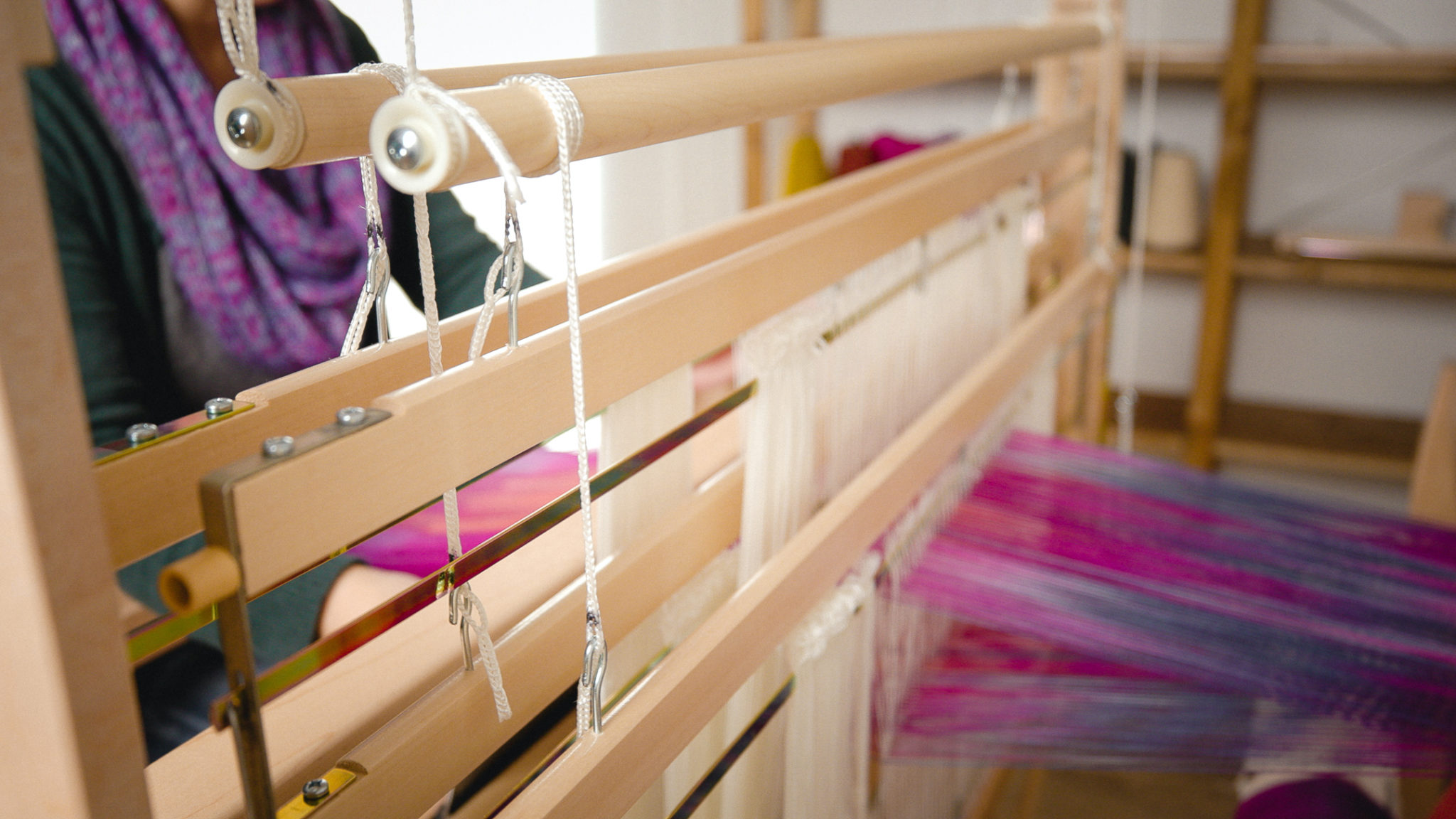 Weaving on Counterbalance Looms - SweetGeorgia Yarns | Vlog Episode