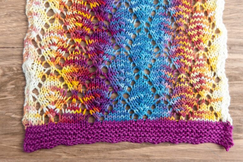 Knitting a Colour Pooling Stole: Lightning Rod Edition - SweetGeorgia Yarns