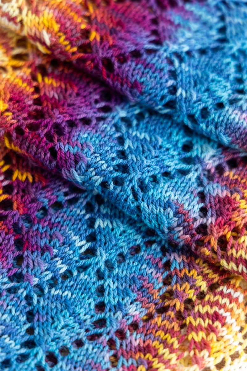 Knitting a Colour Pooling Stole: Lightning Rod Edition - SweetGeorgia Yarns