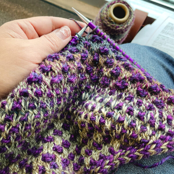 Handspun SweetGeorgia BFL+Silk Nightshift Shawl - SweetGeorgia Yarns