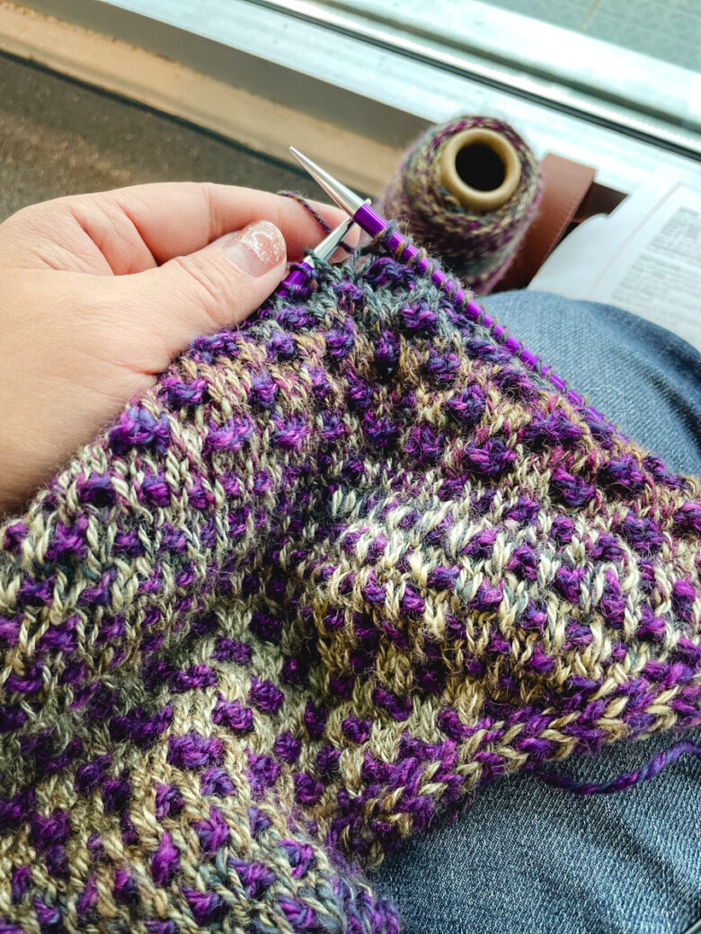 Handspun SweetGeorgia BFL+Silk Nightshift Shawl - SweetGeorgia Yarns