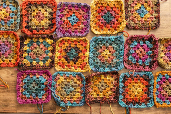 Crocheting Granny Squares for the Jethro Cardigan - SweetGeorgia Yarns