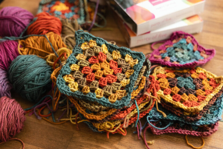 Crocheting Granny Squares for the Jethro Cardigan - SweetGeorgia Yarns