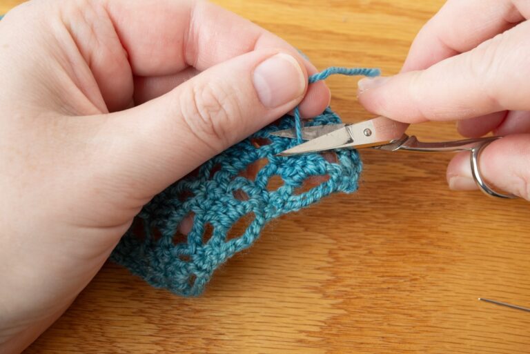 How to Neatly Weave in Yarn Ends in Crochet - SweetGeorgia Yarns