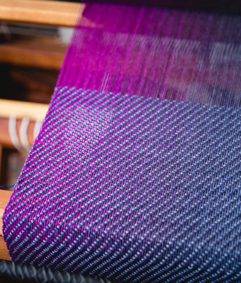 Weaving Sock Blank Scarves - SweetGeorgia Yarns