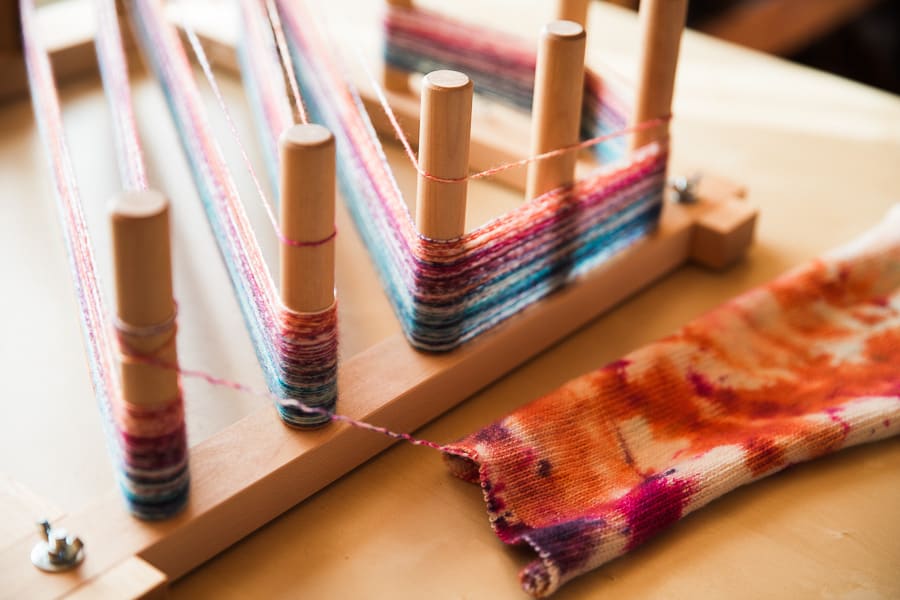 Weaving Sock Blank Scarves - SweetGeorgia Yarns