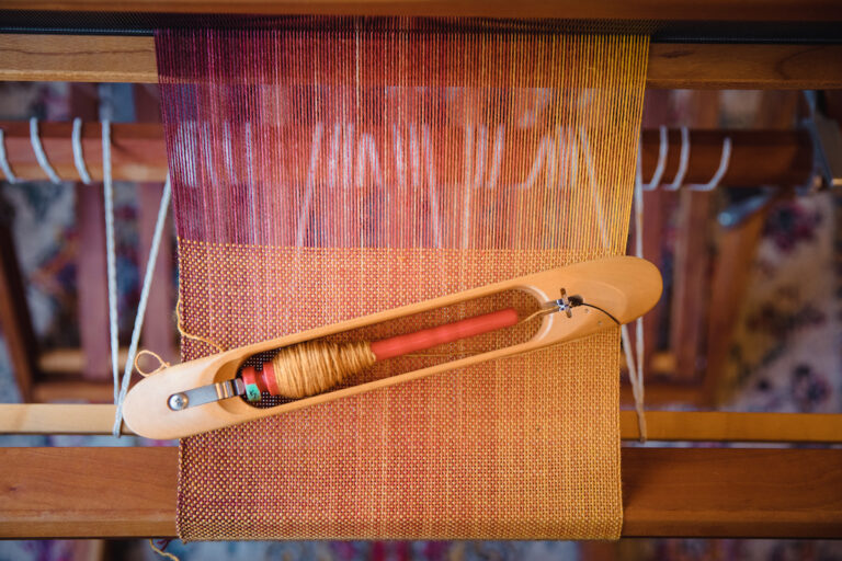 Weaving Sock Blank Scarves - SweetGeorgia Yarns