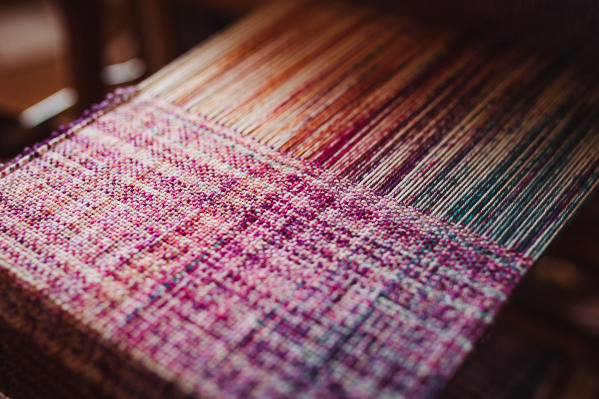 Weaving Sock Blank Scarves - SweetGeorgia Yarns