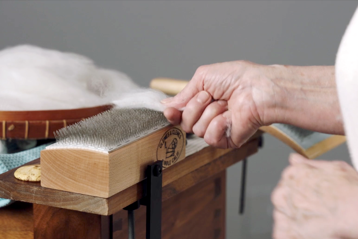 From Locks to Loft: Carded Roving from a Diz & Hand Card - SweetGeorgia ...