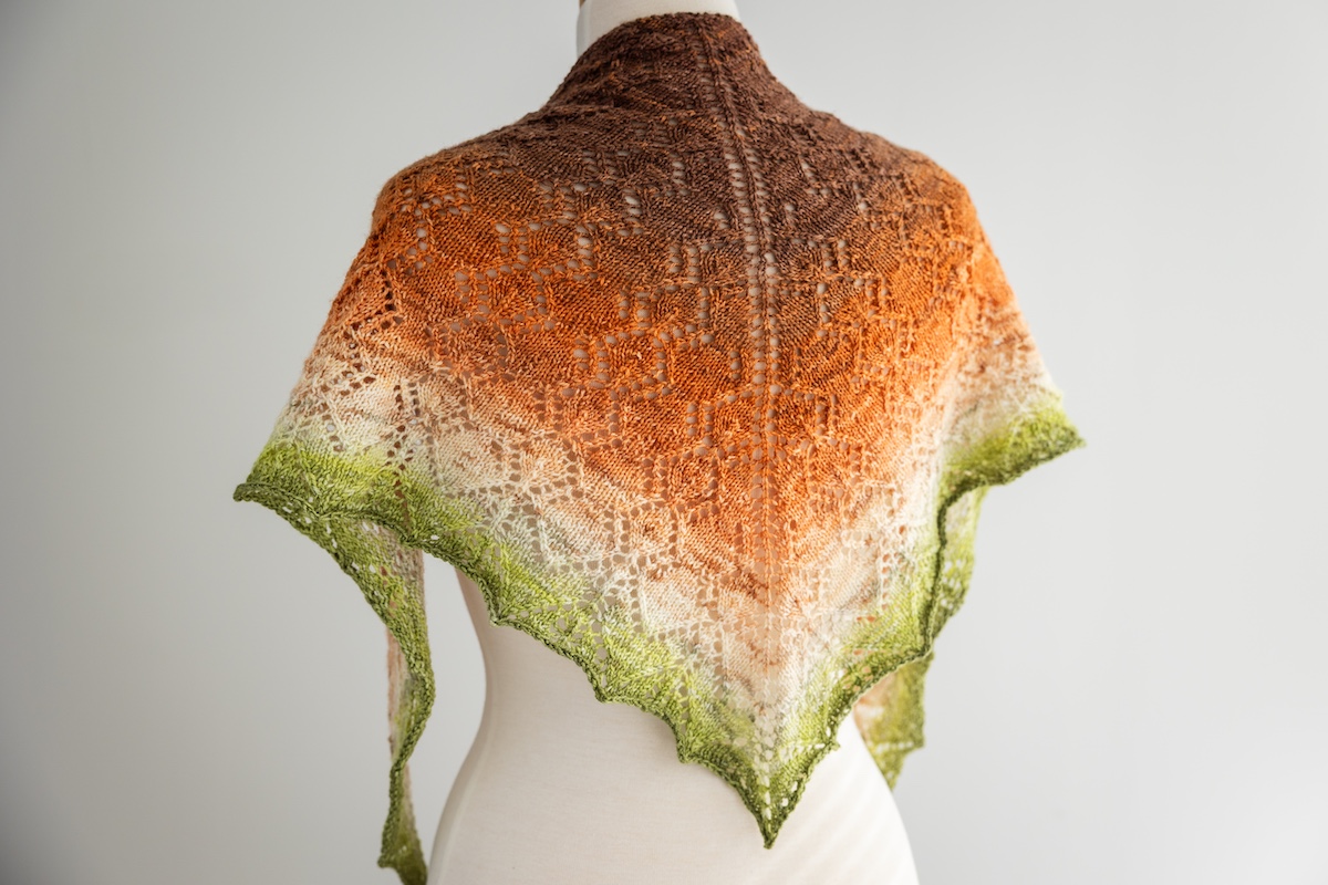 Secret Stash Club Knitting: Heathered Sunset Shawl - SweetGeorgia Yarns